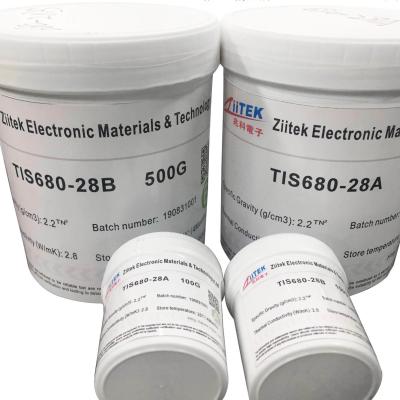 China TIS680-28AB Silica Gel Thermal-Conducting Potting Compound Two Component Offering Flexibility Elasticity And Heat Transfer For Electronics for sale