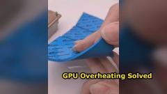 View 1.5W/MK Thermal Conductivity TIF100-05E Silicone Thermal Adhesive Pads For GPU Cooling Demo