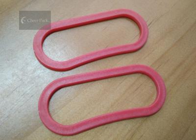 Cina Supporto della maniglia della borsa di trasportatore del PE di colore rosso delle maniglie del sacchetto di plastica di stile della saldatura a caldo in vendita