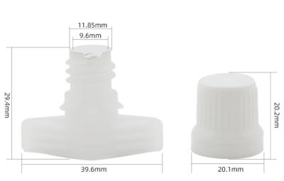 Cina 9.6mm tappi di plastica con sigillo di foglio di alluminio detergente da bucato in vendita