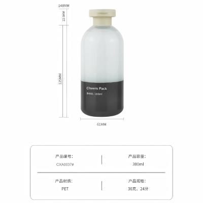China Customized Colour Shampoo Bottle PET 200ml 300ml 500ml Squeeze Bottle Shampoo for sale
