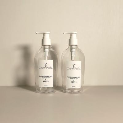China Luxe PET Plastic 300ml Pump Flasken Wit Transparante Zwart voor Shampoo Conditioner Lotion Gezicht Reiniger Verpakking for sale