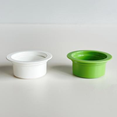 China Custom Logo 12ml Food Grade PP Plastic Cup for Cosmetic Packaging with Aluminum Foil Lid for sale