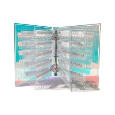 China Detachable Acrylic Magnetic Nail Art Display Board Gradient Colors 120/180/240 Shades for Plastic Tool Nail Gel Nail Supplies for sale