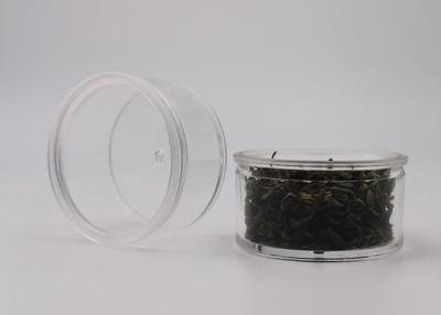 China PS Clear Small Round Clear Plastic Containers 25 Cram Capacity For Tea , Coffee Bean for sale