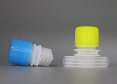China Custom PP Plastic Spout Caps With Double Gaps 16mm For Stand Up Pouch for sale