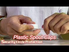 33mm plastic spout caps use on stand-up pouch packaging for packing food & cosmetic