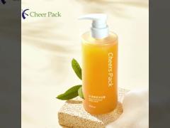 Moda de luxo 400 ml embalagem de garrafa PET oval personalizada para óleo de remoção de maquiagem