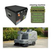 Quality 24V 35V Ride On Sweeper Battery 100AH 200AH Custom Li Ion Battery Pack for sale