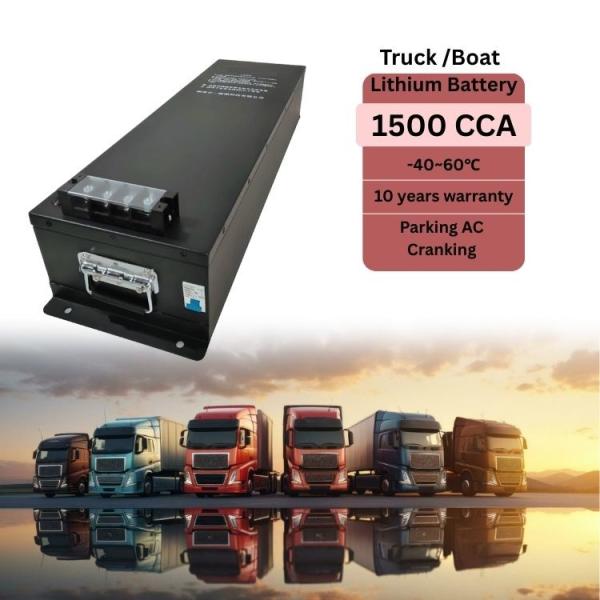 Quality 24V 304Ah EV Lithium Batteries With 1800CCA For Long Haul Truck for sale