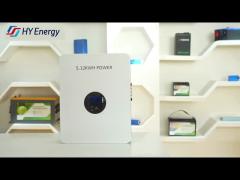 Ασφαλής 5KWH Lifepo4 μπαταρία τοίχος τοποθετημένη αποθήκευση ενέργειας μπαταρία εξοικονόμηση χώρου