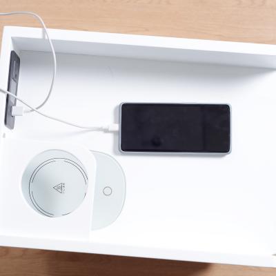 Cina portabicchieri riscaldante automatico Armadio laterale per divano Armadio intelligente in MDF con cassetto in vendita