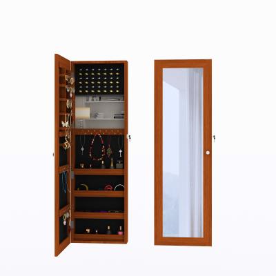 China Gabinetto dei gioielli del MDF con lo specchio for sale