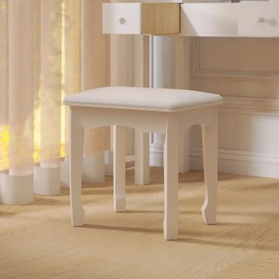Cina PU Leather Width 40cm Solid Wood Stool MDF Bench Soft Sponge in vendita