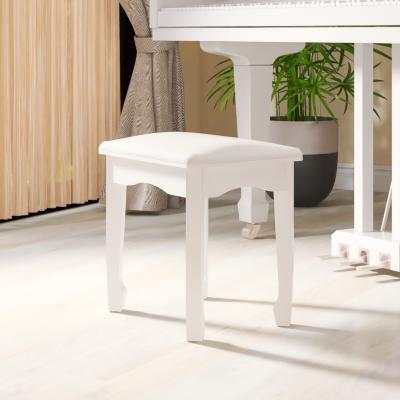 Cina PU Leather Width 40cm Solid Wood Stool MDF Bench Soft Sponge in vendita