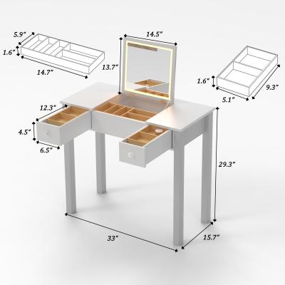 Cina LED light Makeup Dressing Tables E1 With Mirror in vendita