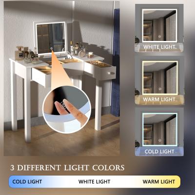 Cina LED light Makeup Dressing Tables E1 With Mirror in vendita