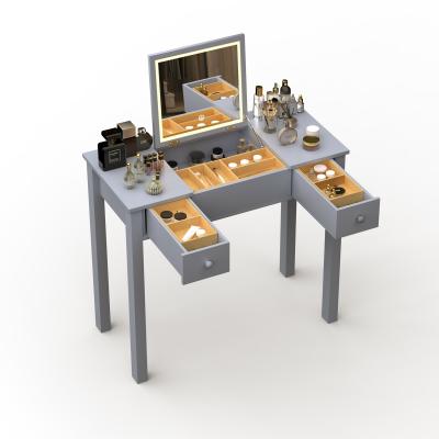 Cina LED light Makeup Dressing Tables E1 With Mirror in vendita
