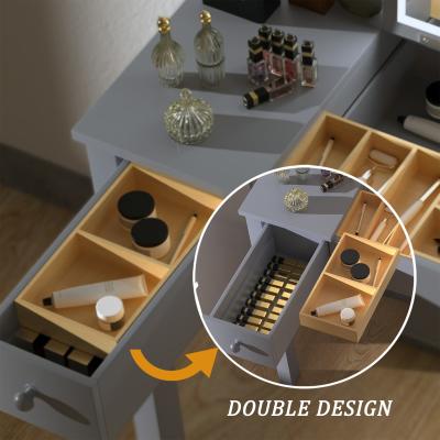 Cina LED light Makeup Dressing Tables E1 With Mirror in vendita