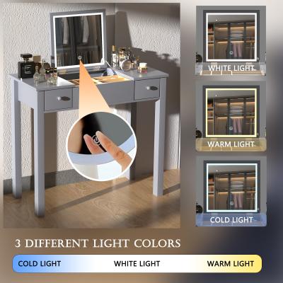 Cina LED light Makeup Dressing Tables E1 With Mirror in vendita