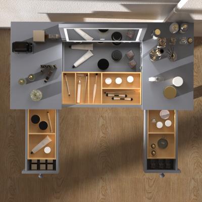 Cina LED light Makeup Dressing Tables E1 With Mirror in vendita