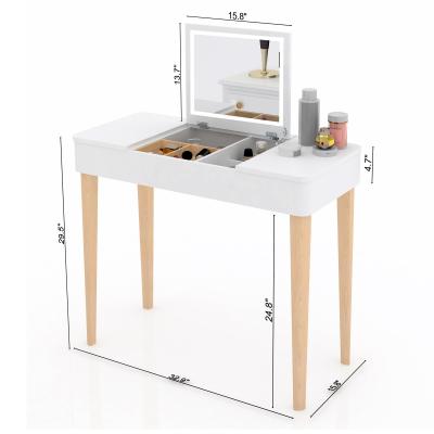 中国 LED light Makeup Dressing Tables E1 With Mirror 販売のため