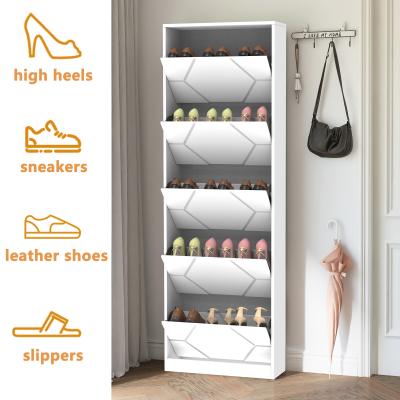 China Wooden shoe cabinet with five door à venda