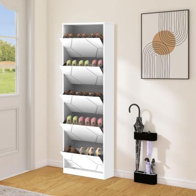 China Wooden shoe cabinet with five door à venda