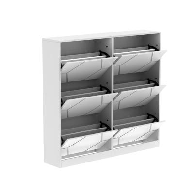 China Wooden shoe cabinet with six door à venda
