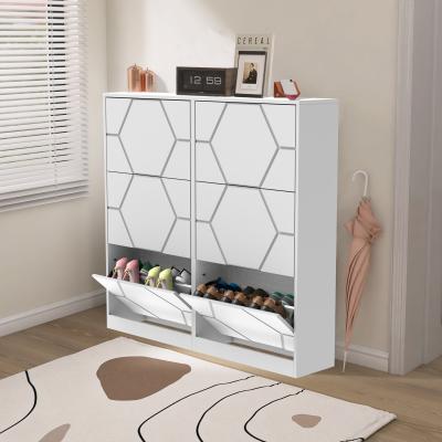 China Wooden shoe cabinet with six door à venda