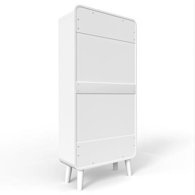 Cina Elbow double layer 3 bucket shoe cabinet in vendita