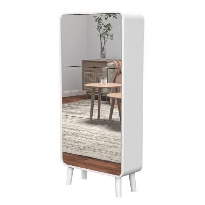 Cina Elbow double layer 3 bucket shoe cabinet in vendita