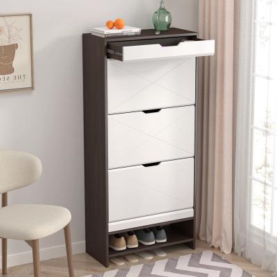 Cina Wooden shoe cabinet with drawers in vendita