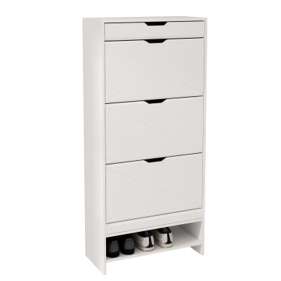 China Wooden shoe cabinet with painting for sale