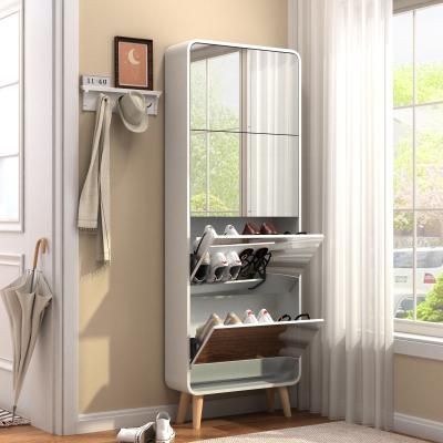 Cina Elbow double layer 4 bucket shoe cabinet in vendita