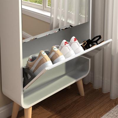 Cina Elbow double layer 4 bucket shoe cabinet in vendita