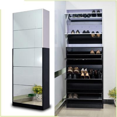 Cina 5 organizzatore Cabinet della scarpa dei cassetti 1.7M Multifunctional Stackable Wood in vendita