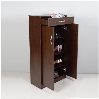 Cina Armadietto di legno della scarpa del MDF E1 del pacchetto 62*36*121cm di KD in vendita