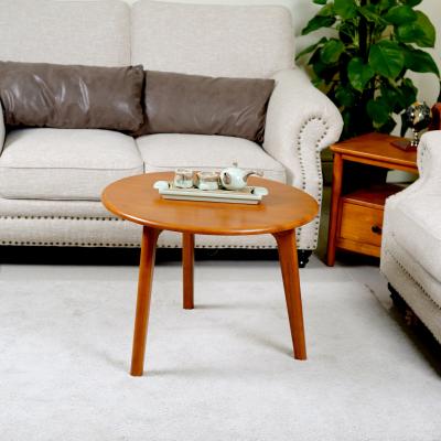 China Retro Round Solid Wood Coffee Tables for sale