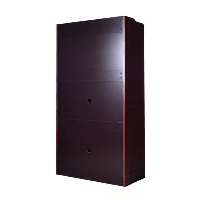 China Drie Weerspiegeld de Schoenkabinet van de Laag Europees 120*63*30cm Melamine MDF Te koop