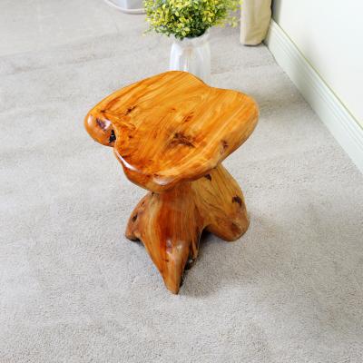 Cina Panchetto di legno solido del retro di stile dell'appartamento pino di forma irregolare in vendita