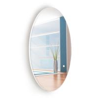 China Oval Frameless Wall Mounted Makeup Mirror 1.8CM Thickness for sale
