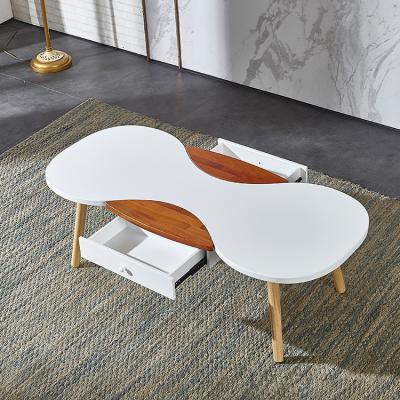 Cina Tavolino da salotto d'impionbatura 19KG del MDF del panchetto scomponibile piccolo con i cassetti in vendita