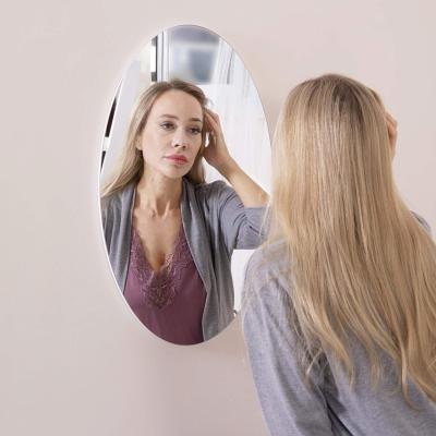 Cina Utilizzato nelle toilette dei bagni e nello specchio fissato al muro Frameless ovale di trucco delle camere da letto in vendita