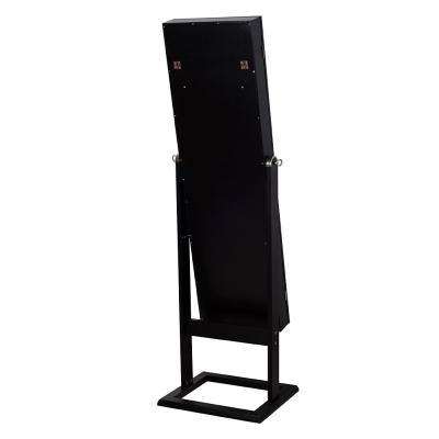 Cina Altezza integrale del MDF dello specchio dell'armadio nero 146cm dei gioielli per il salone in vendita