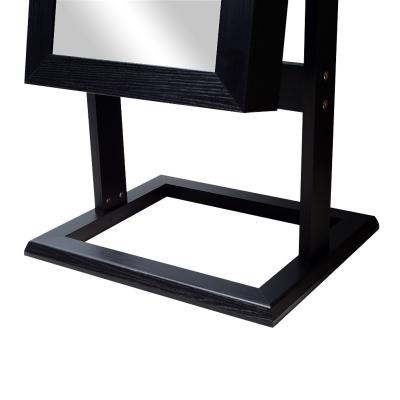 Cina Altezza integrale del MDF dello specchio dell'armadio nero 146cm dei gioielli per il salone in vendita