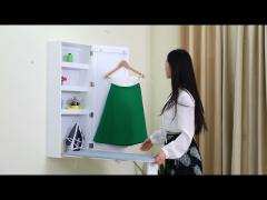 Folding Wall Mounted Ironing Cabinet W40*D18*H120 Four Shelves
