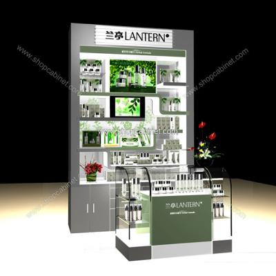 China MDF cosmetic display cabinet and showcase/modern display cabinet for sale