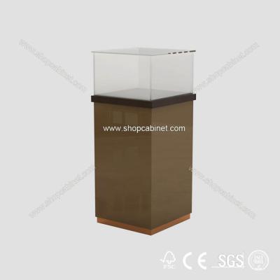 China Hot sale wooden and glass watch jewelry showcase with LED lighting for sale