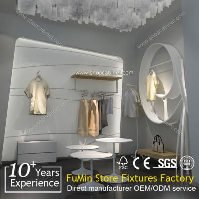 China clothes shop furniture/wall mounted clothes display rack/Outdoor sports clothes for sale